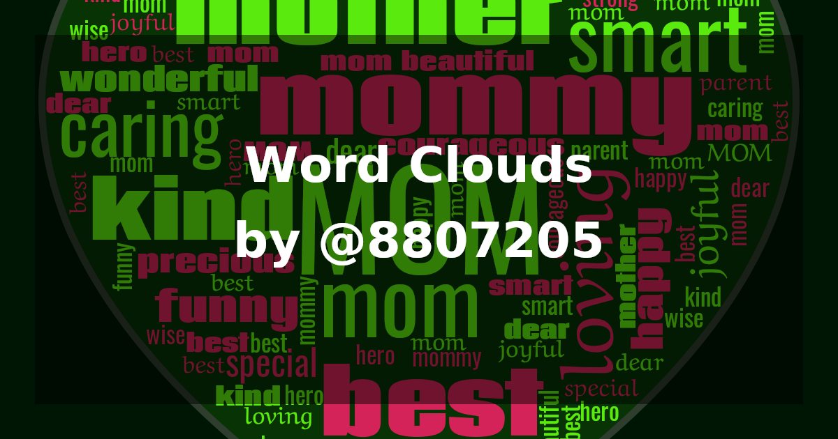Word clouds by 8807205 | WordCloud.app